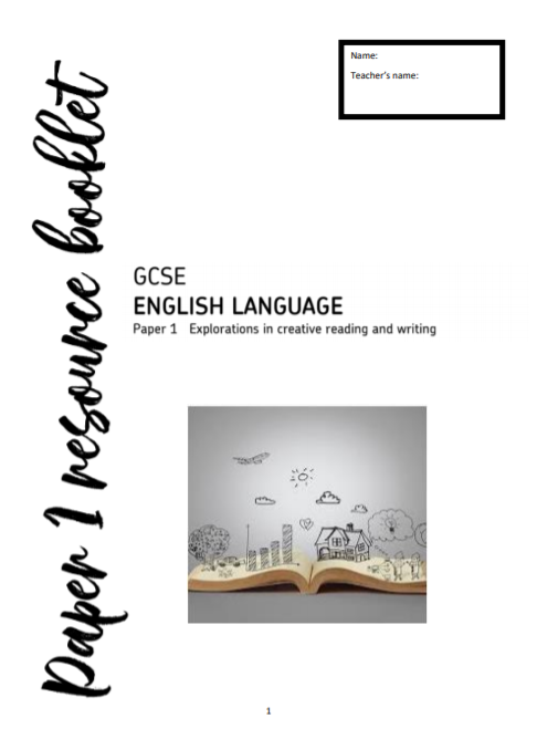 Year 10 Paper 1 reading extract booklet | English at Lutterworth College
